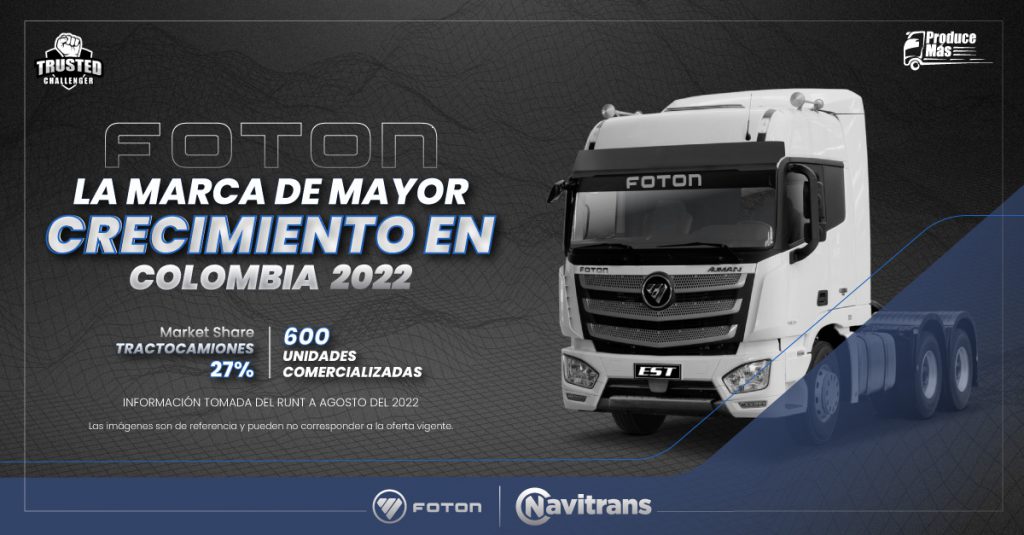 FOTON conquista Colombia en 2022 - Revista Autocrash - CesviColombia